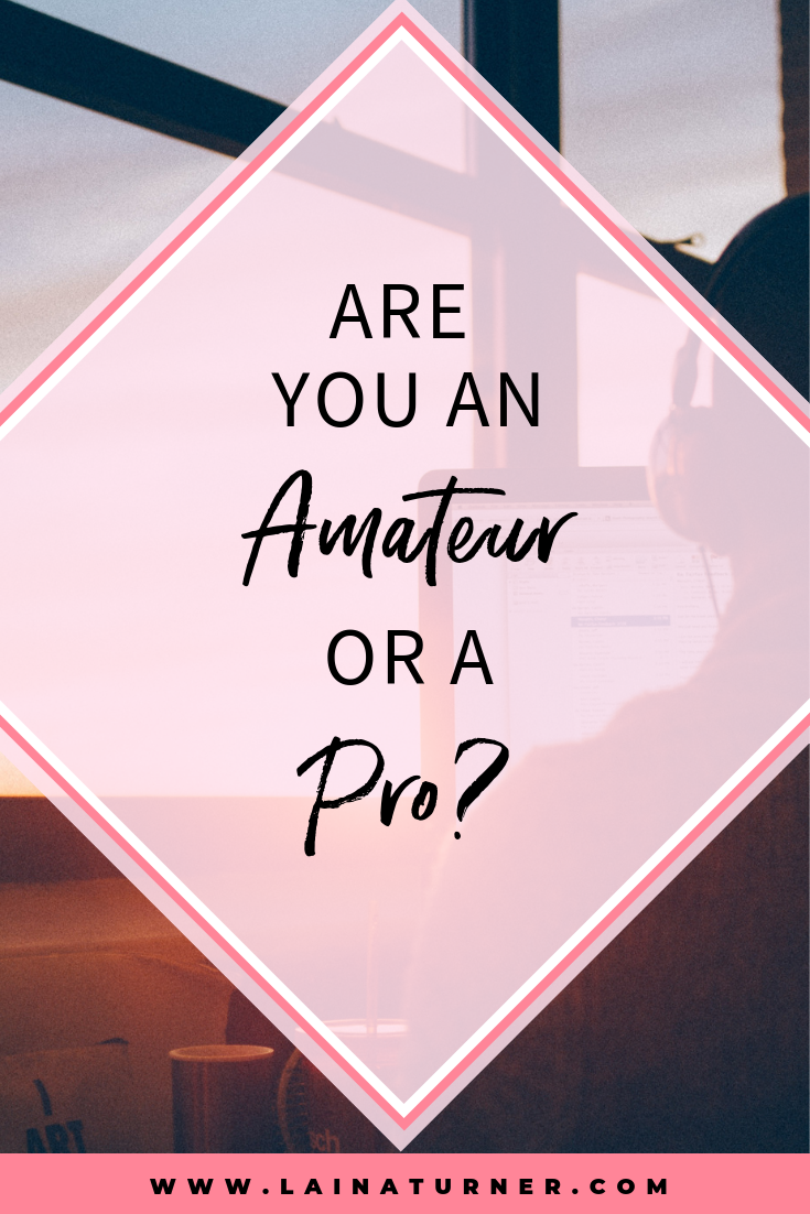 Are You an Amateur or a Pro? - Laina Turner, Author